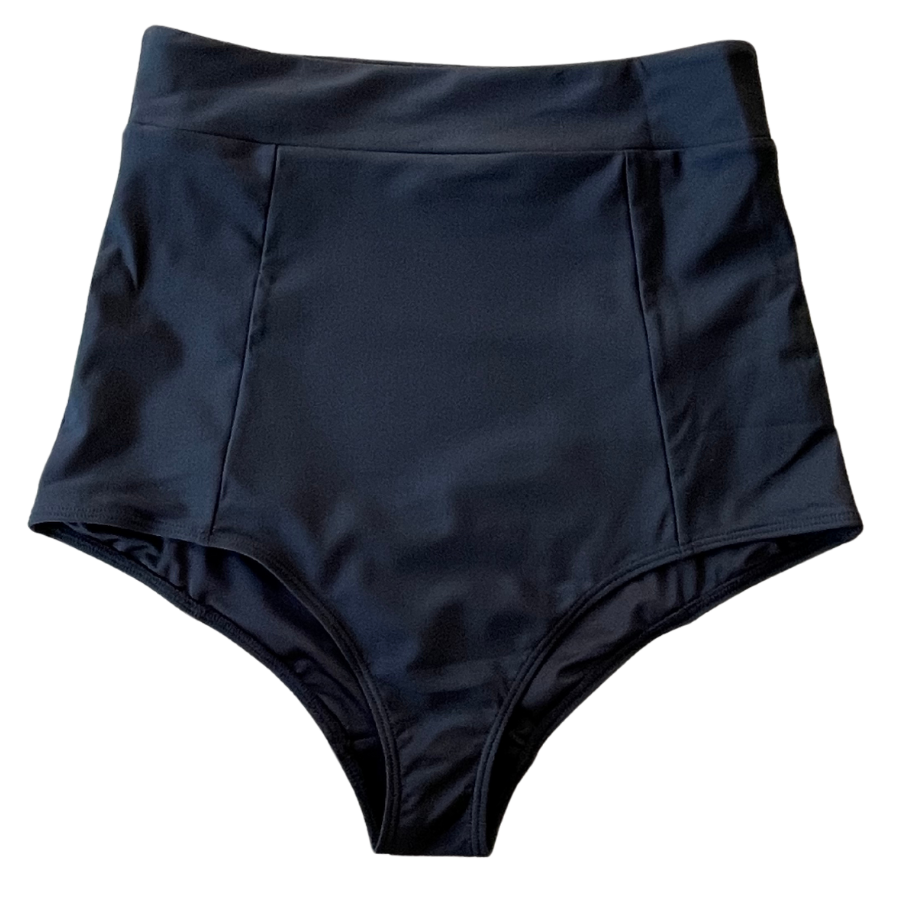 High Waisted Bottoms Black Sheila May Swim Australia